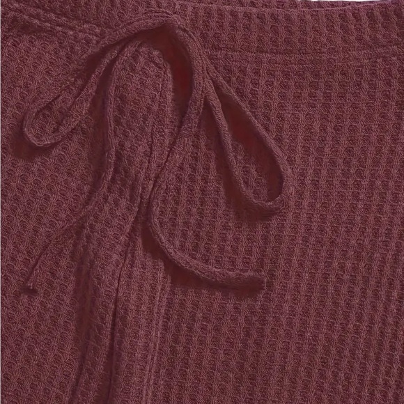 Intimates & Sleepwear | Two Piece Lounge Set Waffle Crew Neck Cami Top ...